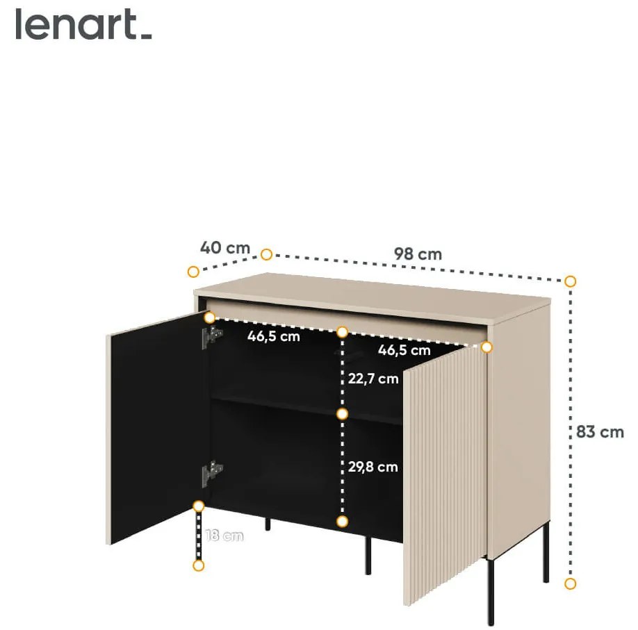 Lenart Komoda Trend TR-02 - béžová