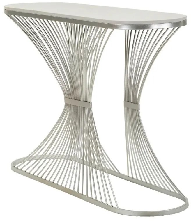 Designová konzole Harshad 120 cm stříbrná