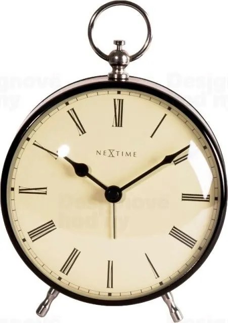 NeXtime Designový budík 5197zw Charles 18cm budík