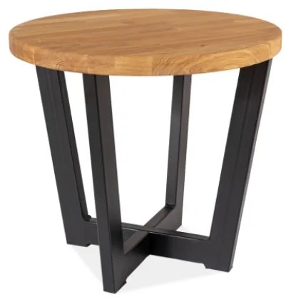 MAXIVA Konferenční stolek - CONO C, masivní dub/černá