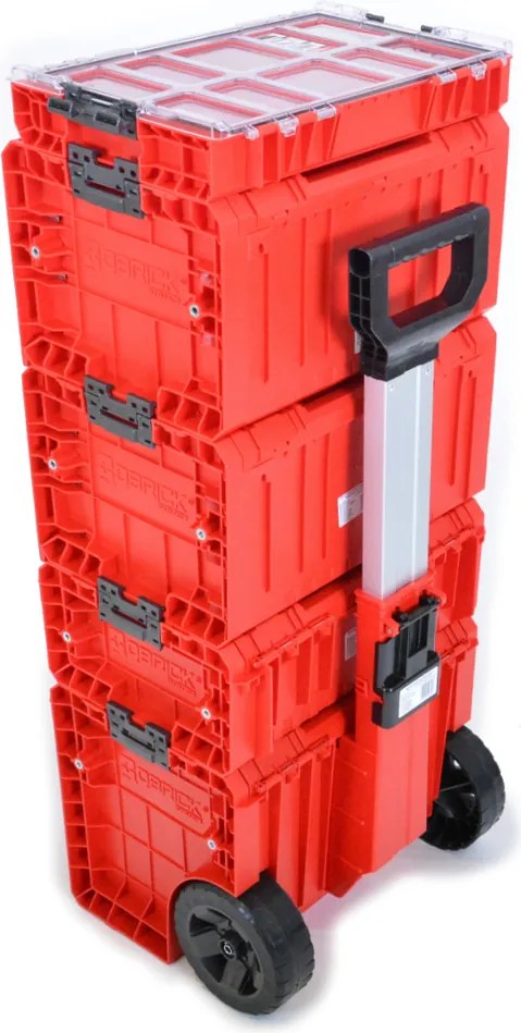 QBRICK SYSTEM PRO Cart 2.0 Red Ultra HD - Box na nářadí s kolečky