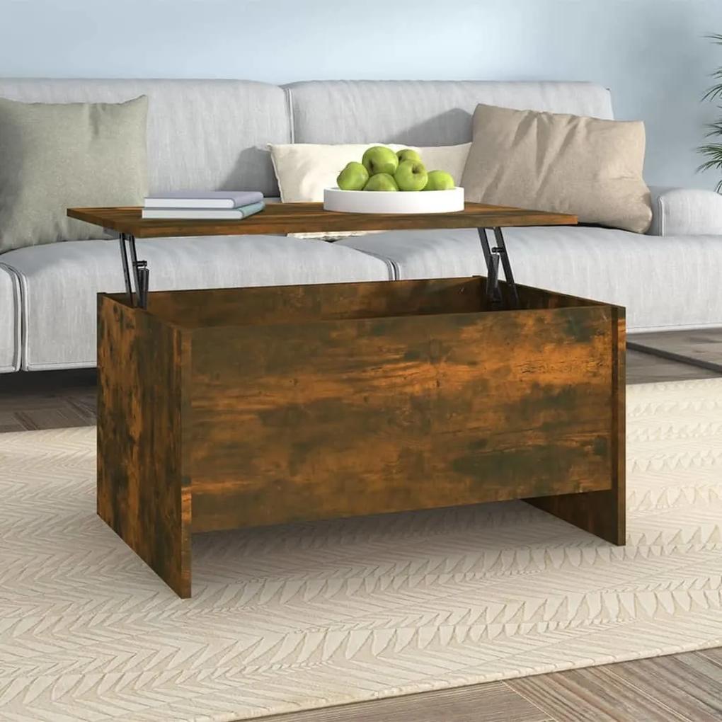 vidaXL Konferenční stolek 80x55,5x41,5 cm kompozitní dřevo [809677] Barva: hnědý dub