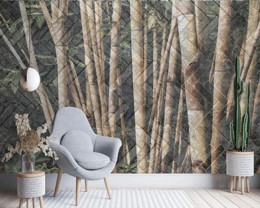 Fototapeta, Bambusový les - 150x105 cm