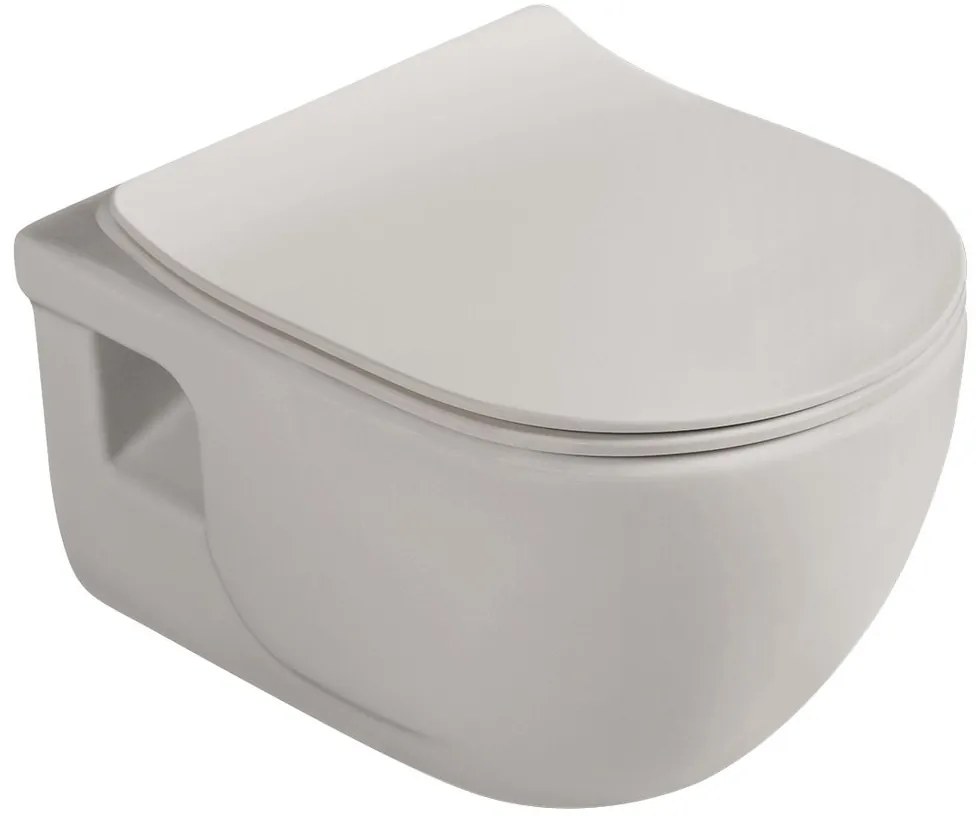Sapho Sapho, AVVA Slim WC sedátko s pomalým zavíráním, latte matná, 100787-114