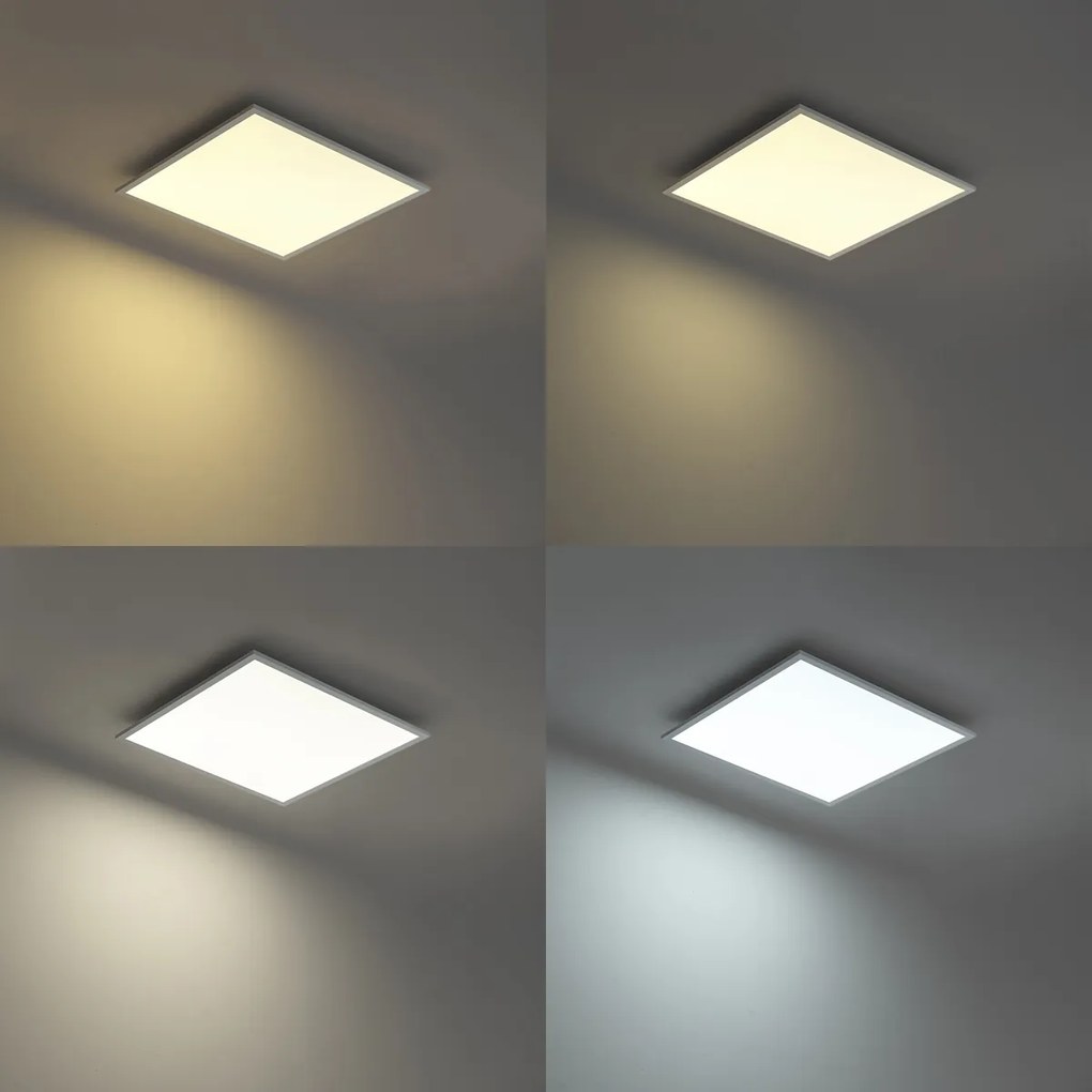LED panel bílý čtvercový vč. LED 3-krokové stmívání - Reeves
