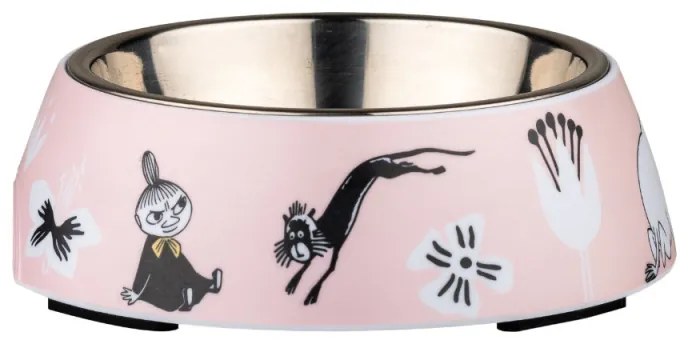 Miska pro psy Moomin Pets S, růžová