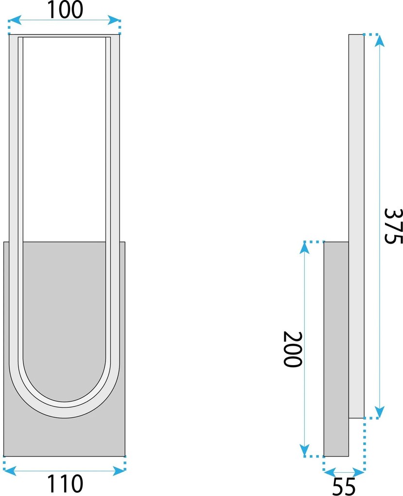 Toolight Nástěnné moderní LED osvětlení APP1782-W Brush zlatá/černá