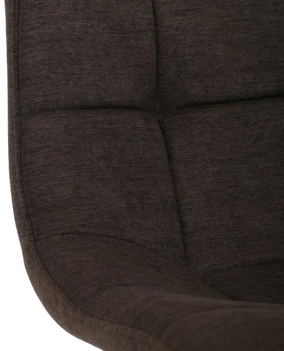 Jídelní židle, hnědá, látka, DCL-L1094 BR2