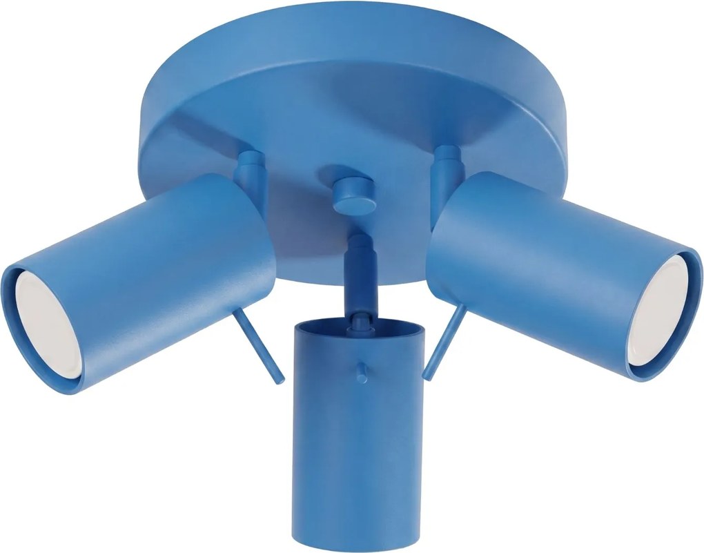 Sollux Lighting Stropní svítidlo RING 3P azurové