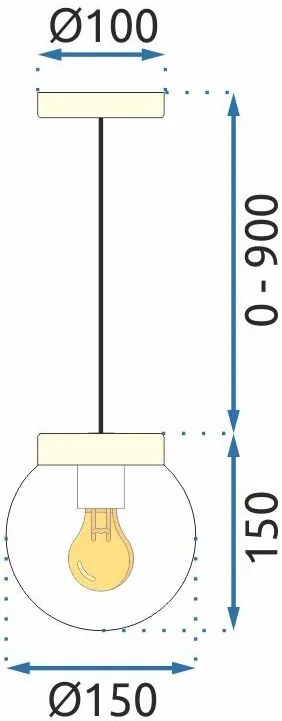 Toolight Stropní svítidlo APP1151-1CP