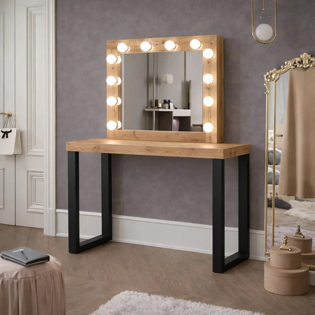 Ral Toaletní stolek s osvětlením GLAMOUR 1 Barva/ dekor: Kašmír