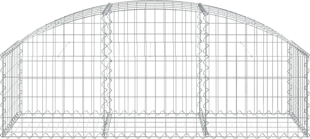 Klenutý gabionový koš 150 x 50 x 40/60 cm pozinkované železo 153452