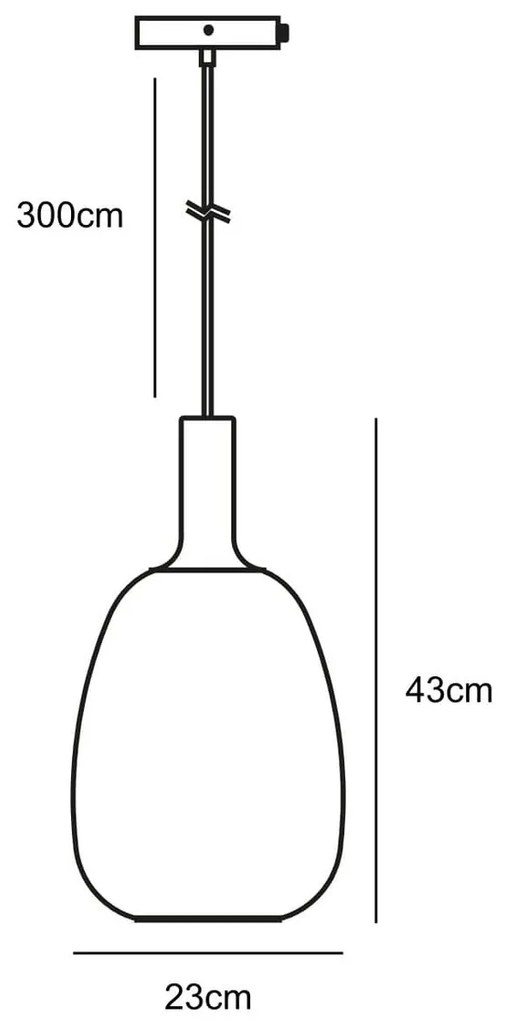 Závěsné svítidlo Nordlux Alton, kouřové sklo Průměr: Ø 25 cm