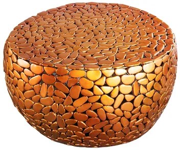 Designový konferenční stolek Mauricio 72 cm měděný