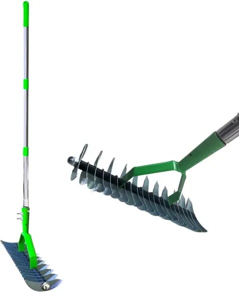 IQ Garden Vertikutační hrábě - oboustranné 170 cm nerez 319520
