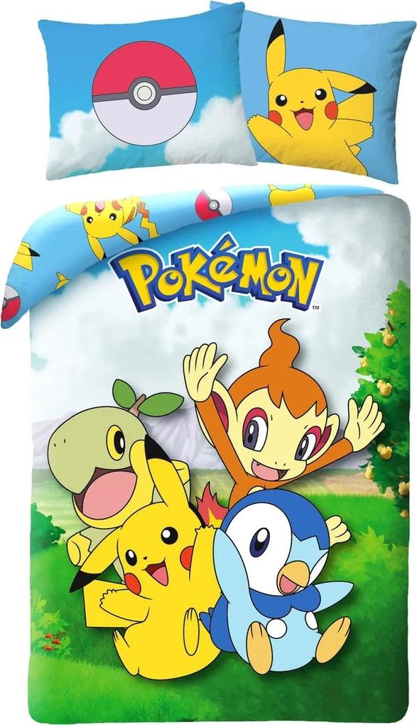 Dětské povlečení Pokémon Parta 140x200/70x90