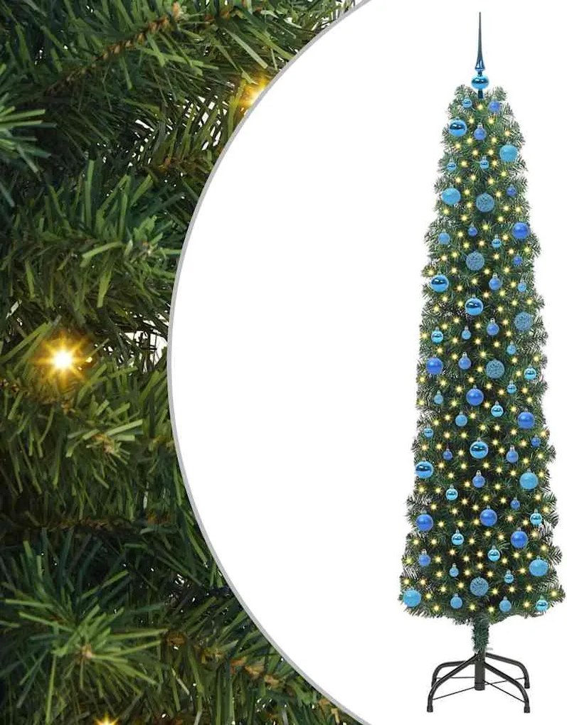 Umělý vánoční stromeček Zelená 240 cm PVC, ocel a plast 3394976