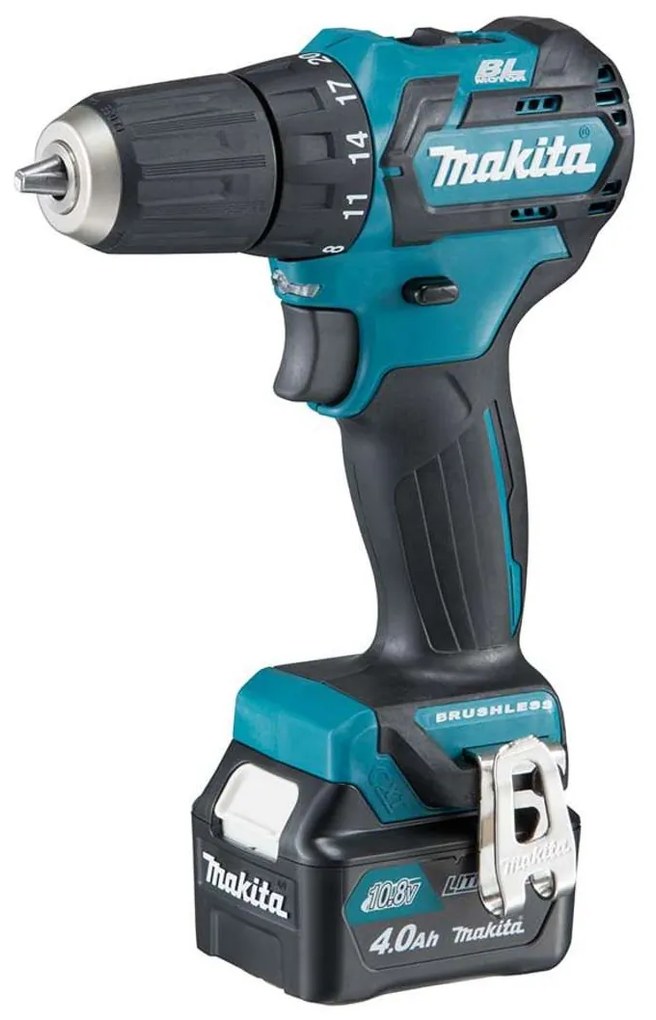 Makita - 12V AKU vrtací šroubovák, 2x aku 4,0 Ah, nabíječka DF332DSME