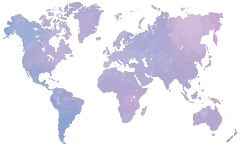 Tapeta nádherná mapa světa - 375x250 cm