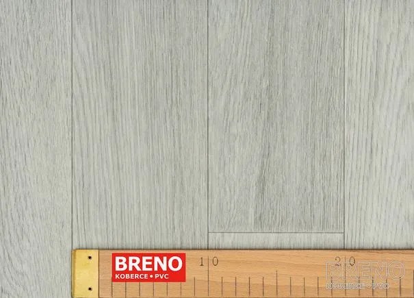 Breno PVC TRENTO Natural Oak 196L - šedé dřevo, šíře 400 cm