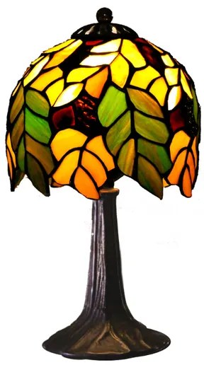 Vitrážová stolní lampa LBS421 Oak (Polarfox)