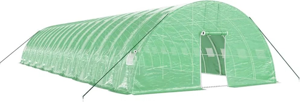 Skleník s ocelovým rámem zelený 108 m² 18 x 6 x 2,85 m 3188112