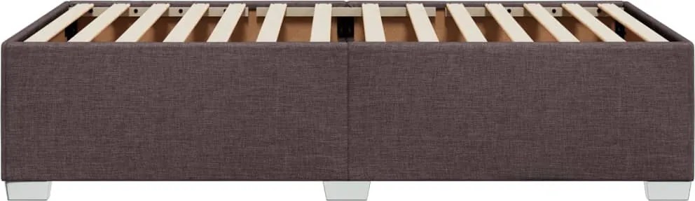Rám postele bez matrace tmavě hnědý 90 x 200 cm textil 3284446