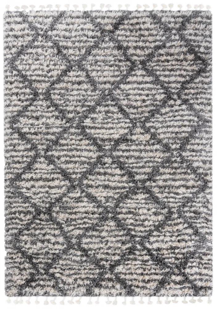 Kusový koberec shaggy Atika krémově šedý, Velikosti 200x300cm