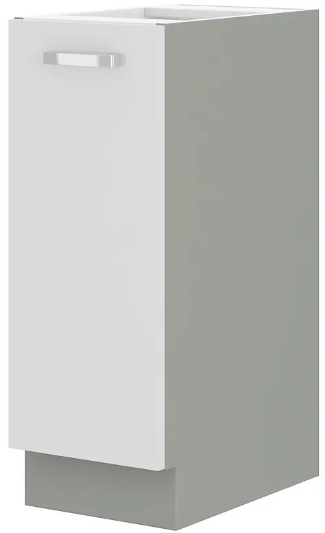 Dolní kuchyňská skříňka Brunea 30 D CARGO BB (šedá + lesk bílý). 1025002