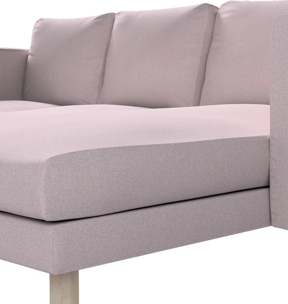 Potah na pohovku IKEA Norsborg 3-místná se šezlongem barva růžová látka pletený vzor