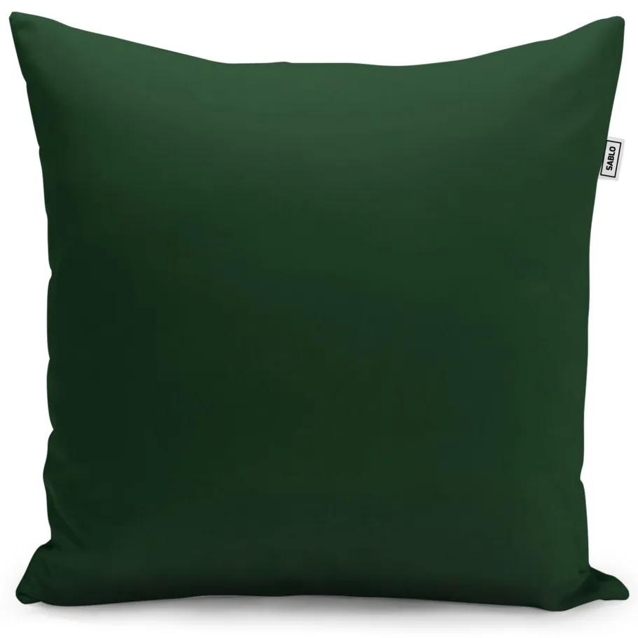 Polštář SABLIO - Lesní zelená 60x60 cm
