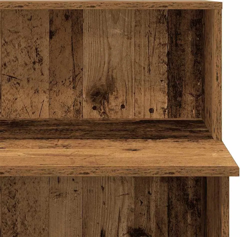 vidaXL Recepční stůl 100x50x103,5 cm kompozitní dřevo [859029] Barva: Staré dřevo