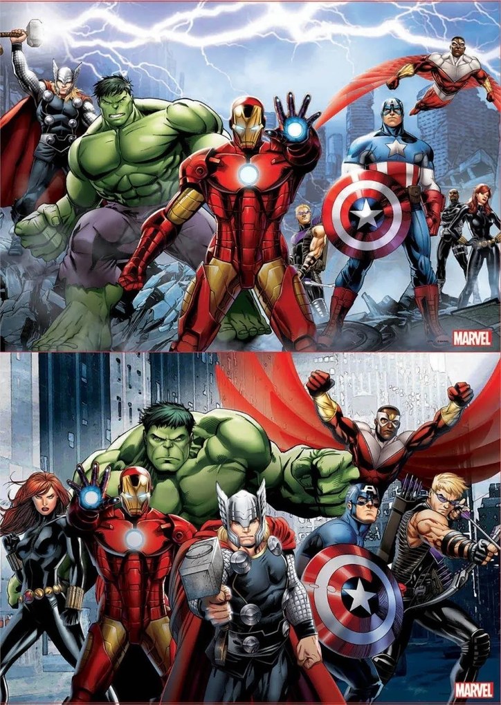 Puzzle puzzle avengers - sjednocení 2x100 dílků