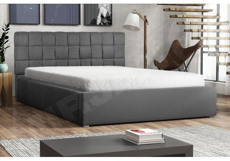 Čalouněná postel s úložným prostorem a roštem Kinec, Rozměr postele: 180, Potah: Malmo 13 365