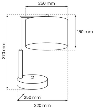 Stolní lampa LINO 1xE27/60W/230V