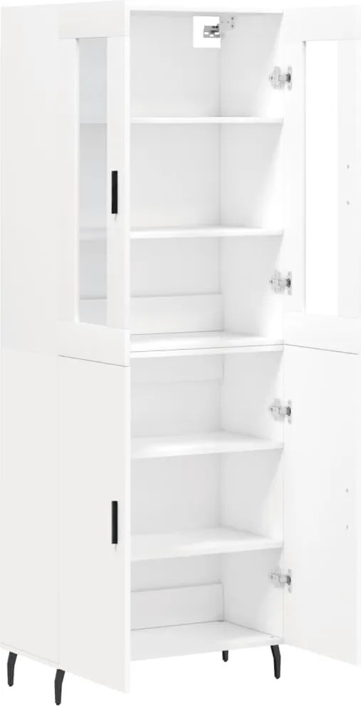 Skříň highboard bílá 69,5 x 34 x 180 cm kompozitní dřevo 3198225
