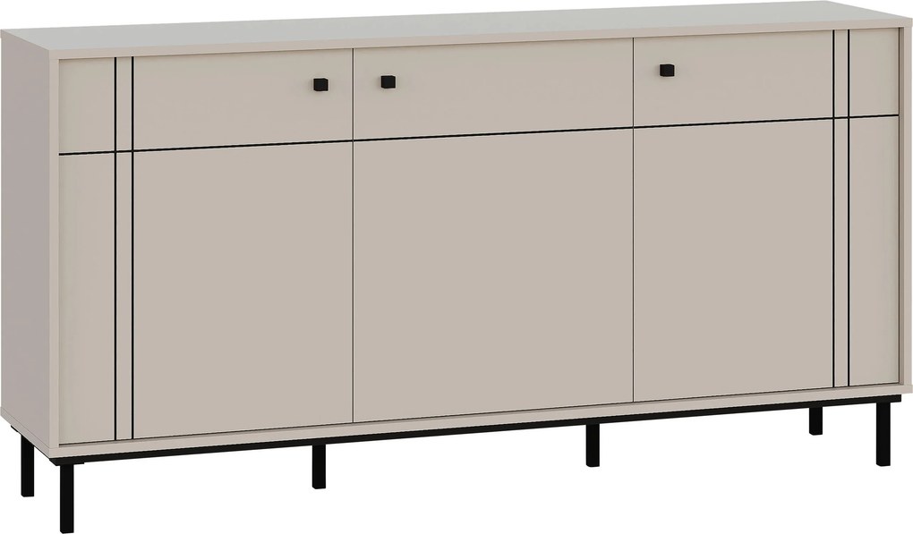 XXXLutz ŠIROKÁ KOMODA, kašmírová, 160,2/81,8/37 cm Carryhome - Online Only komody - 000017004412
