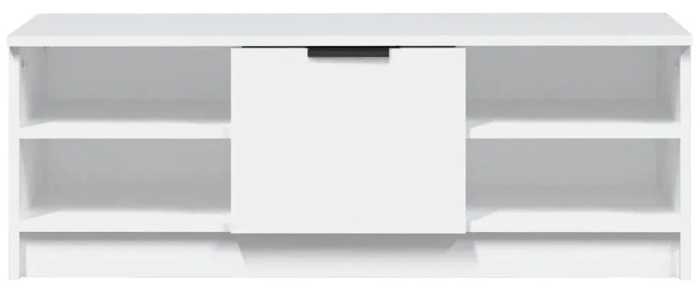 TV skříňka bílá 102 x 35,5 x 36,5 cm kompozitní dřevo - Default Title
