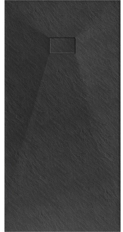 Mexen Hugo, SMC obdélníková sprchová vanička 170 x 80 cm, černá matná, 42708017