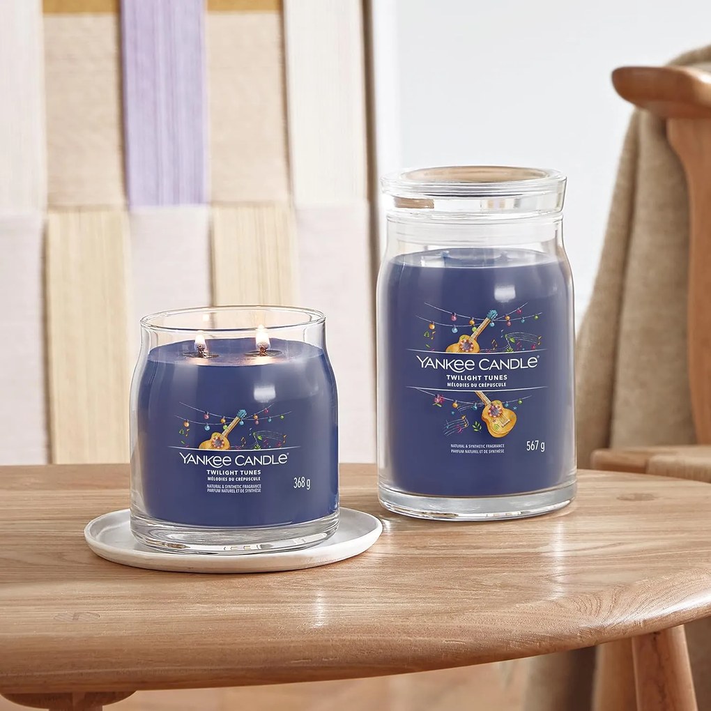 Yankee Candle vonná svíčka Signature ve skle velká Twilight Tunes 567g