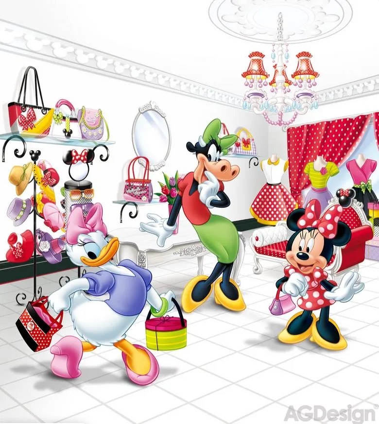 Dětská fototapeta creative collection papírová FTDXL 1908 Disney Minnie nakupuje 180x202cm - 2 dílná