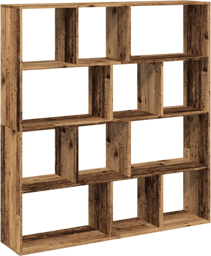 Knihovna old wood 132 x 29 x 141,5 cm kompozitní dřevo 3310314