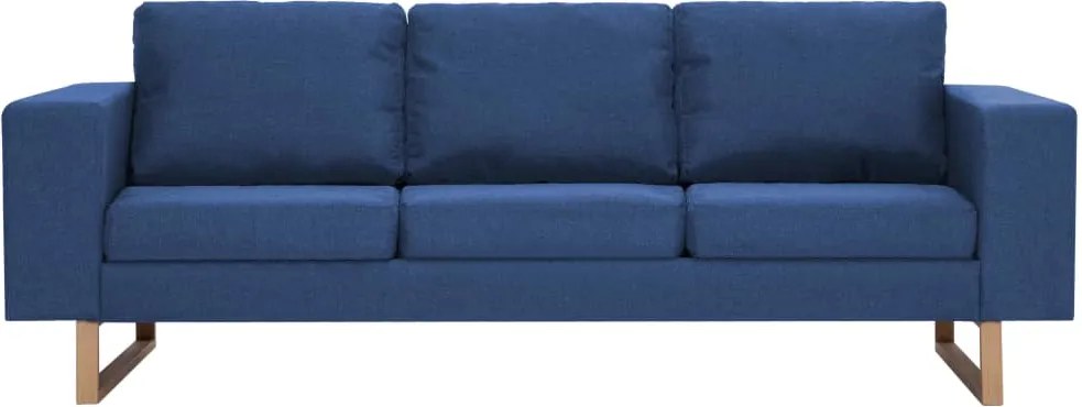 3-místná pohovka - textilní čalounění | modrá