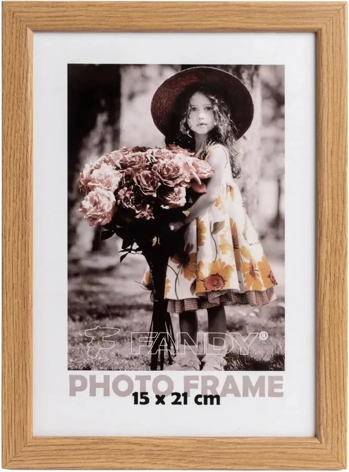 FANDY Dřevěný rámeček Style 15x21 3 světle hnědý