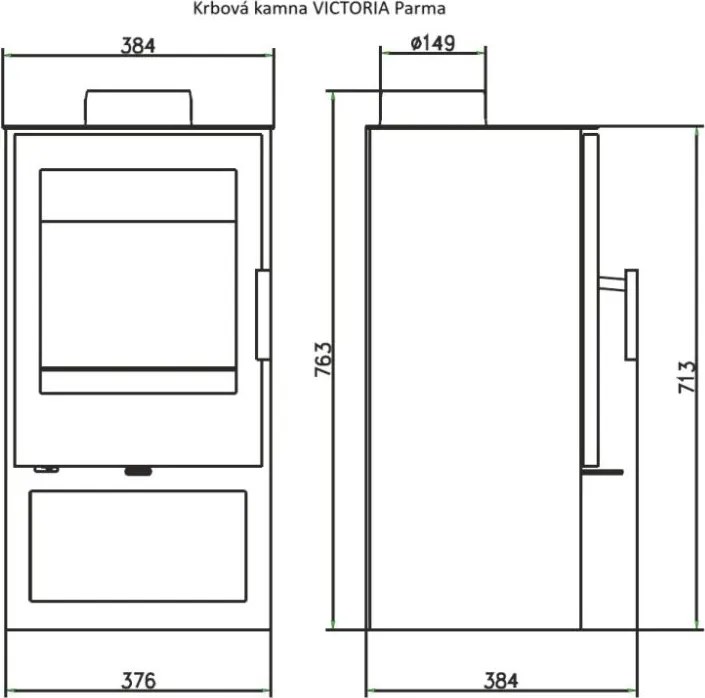 Krbová kamna VICTORIA Parma