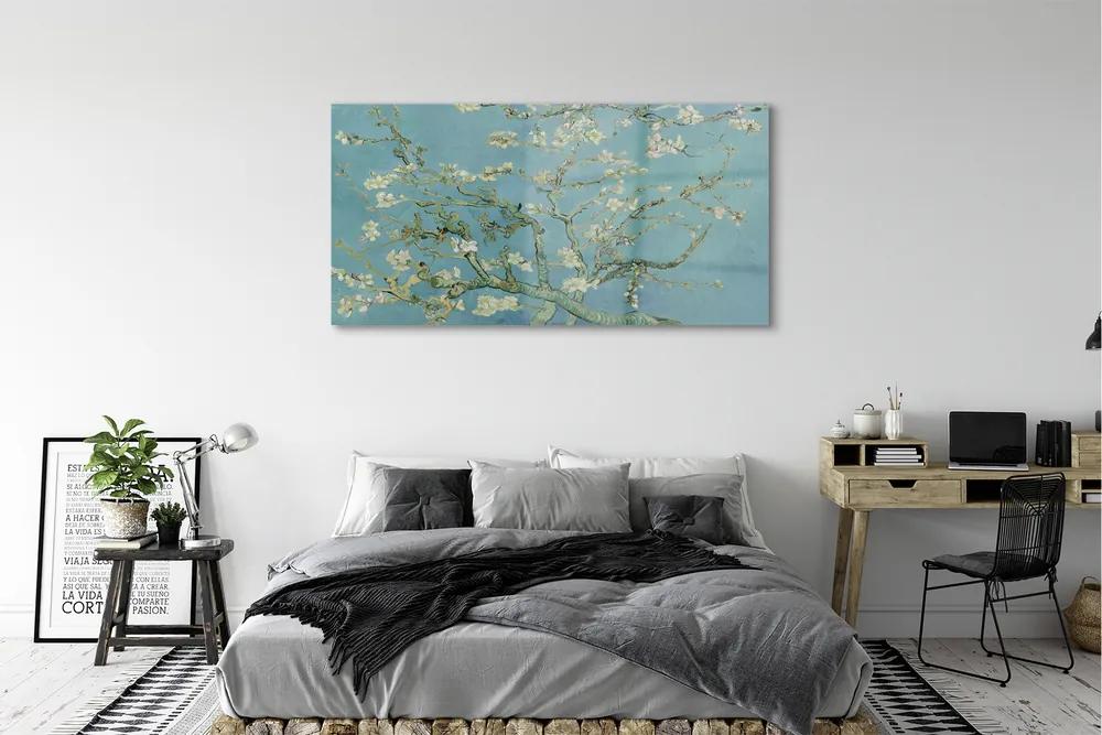 akrylový obraz Art mandlové květy 140x70 cm