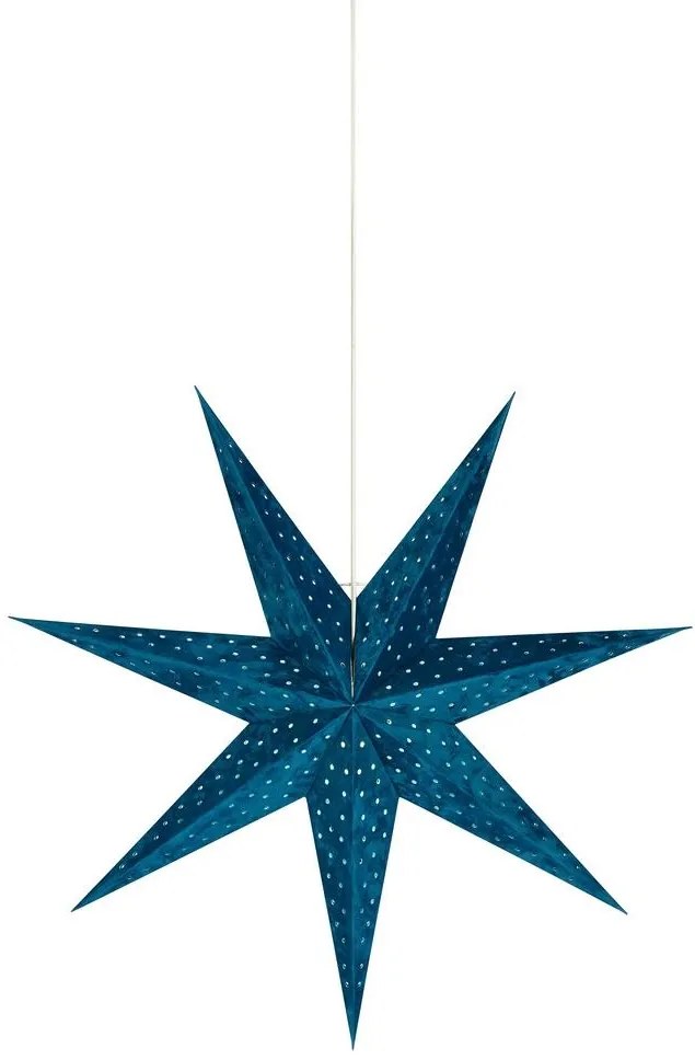 Markslöjd Markslöjd 705487 - Vánoční dekorace VELOURS 1xE14/6W/230V 75 cm modrá ML0850