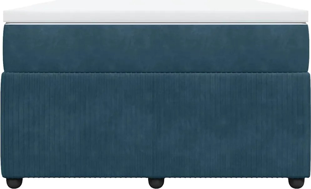 Box spring postel s matrací tmavě modrá 120x190 cm samet 3285630