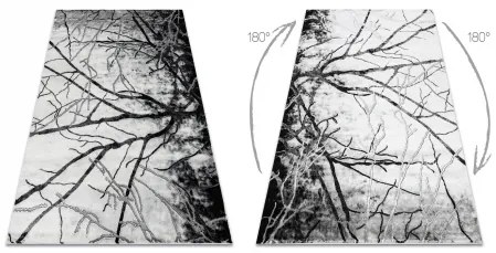 koberec EMERALD výhradní 3820 glamour, stylový strom stříbrný velikost 180x270 cm | krásné koberce cz