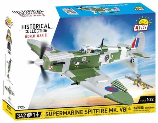 Cobi 5725 II WW Supermarine Spitfire Mk. VB, 1:32, 342 kostek